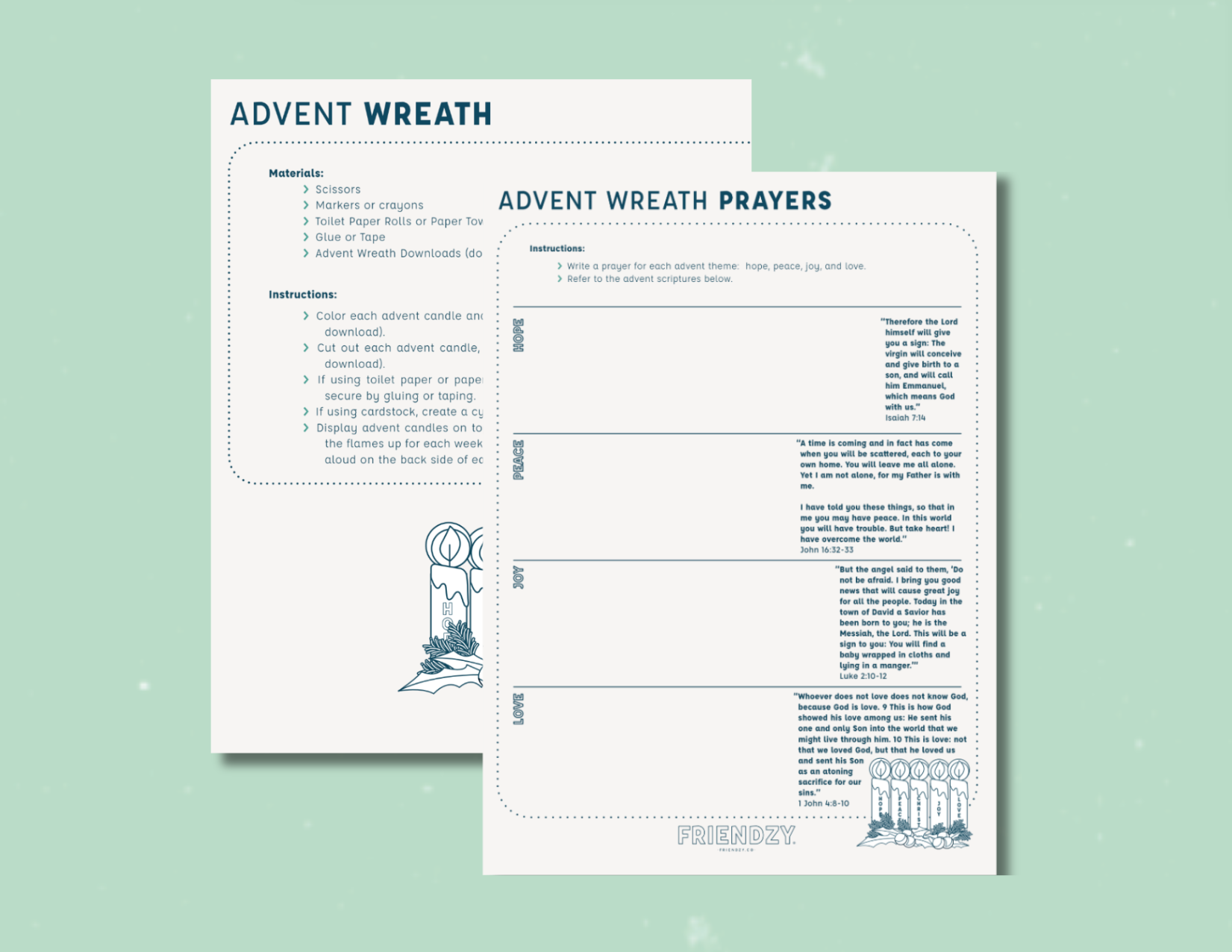 Friendzy's Advent Resources | Friendzy
